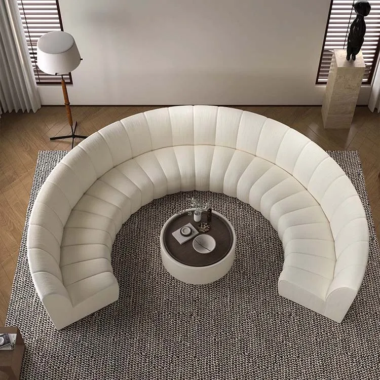 Custom High-end Modern Living Room Curved Modular Sofa Italian Design ...