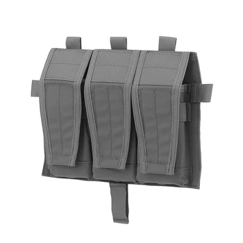Tactical Triple Magazine Pouch Avs Detachable Front Flap Hook Loop ...