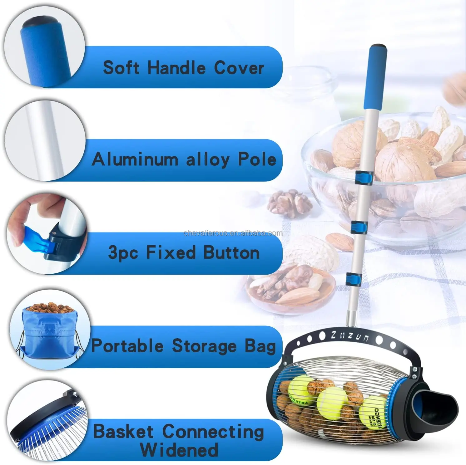 Nut Gatherer Nut Collector - Upgrade Dump Outlet| Acorn Picker ...