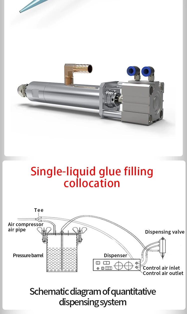Suction Glue Dispenser Valve - Large Flow Epoxy Resin