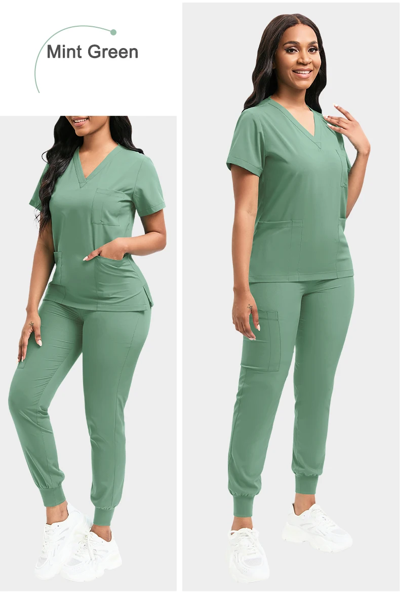 Stylish Custom Logo Stretch Doctor Nurse Surgical Uniforms