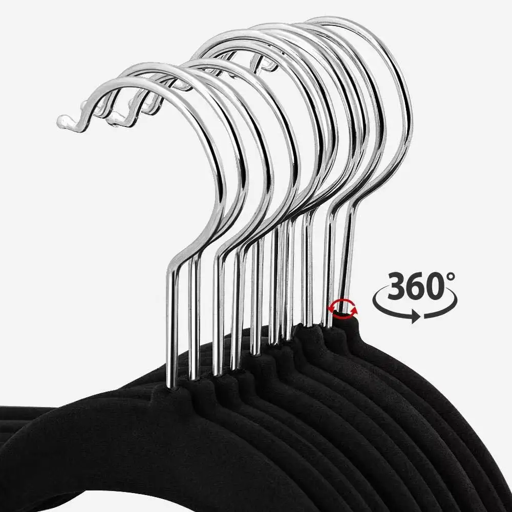 Wholesale Plastic Velvet Suit Coat Hangers - Non Slip
