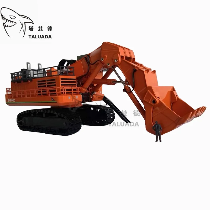Taluada Hitachi Alloy 1:87 Scale Ex8000 Straight Shovel Excavator Model ...