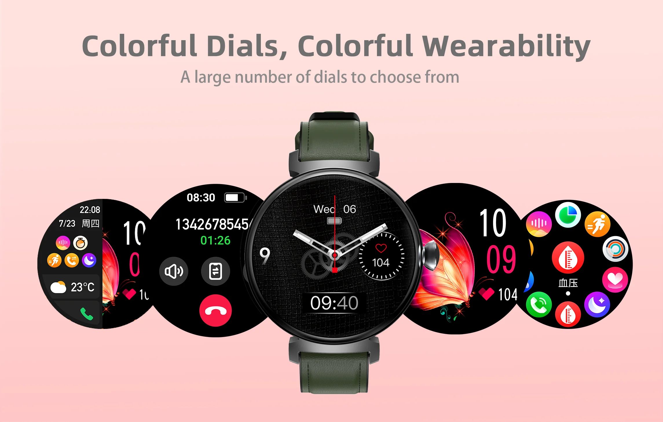 DM70 Smart Watch - Compact Health Monitoring for Women