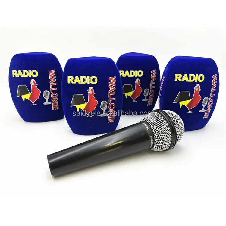 Custom Logo Microphone Foam Windscreen - TV Broadcast Quality