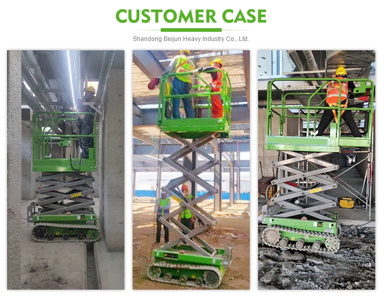 20ft 25ft 250KG MINI Crawler Scissor Lift - Electric & Self Propelled