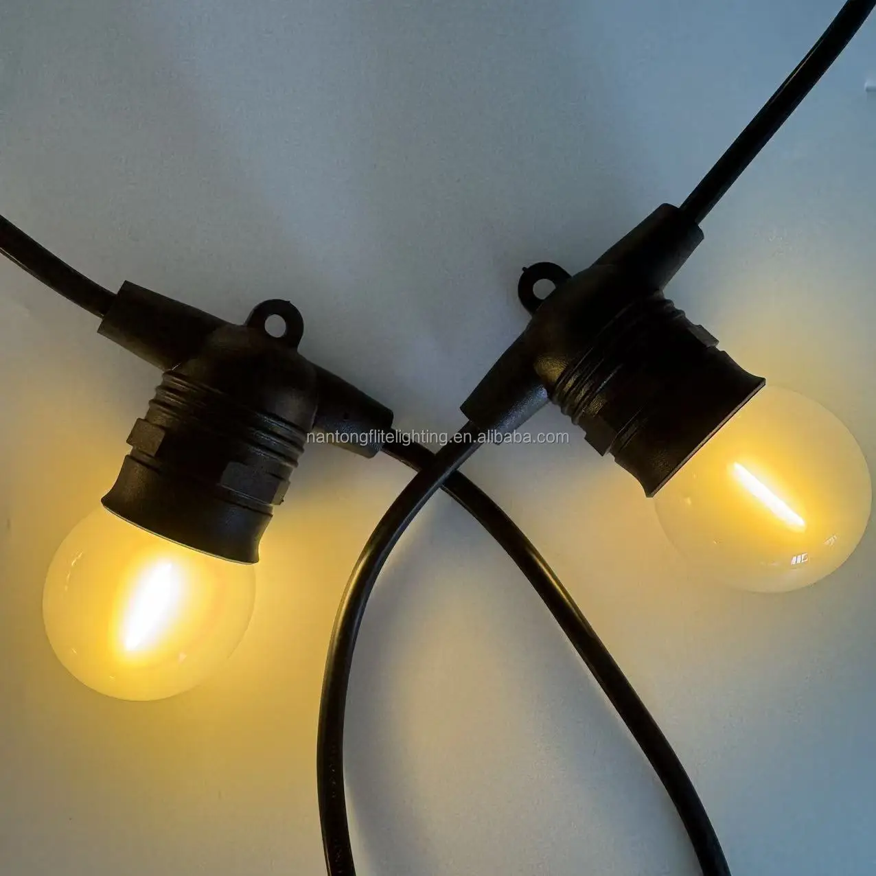 G45 Frosted Bulb Led String Light with E27 Sockets IP65 Waterproof for ...