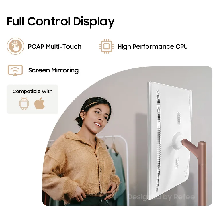 Movable Battery Touch Rotate Display Smart TV Android Monitor 32 Inch ...