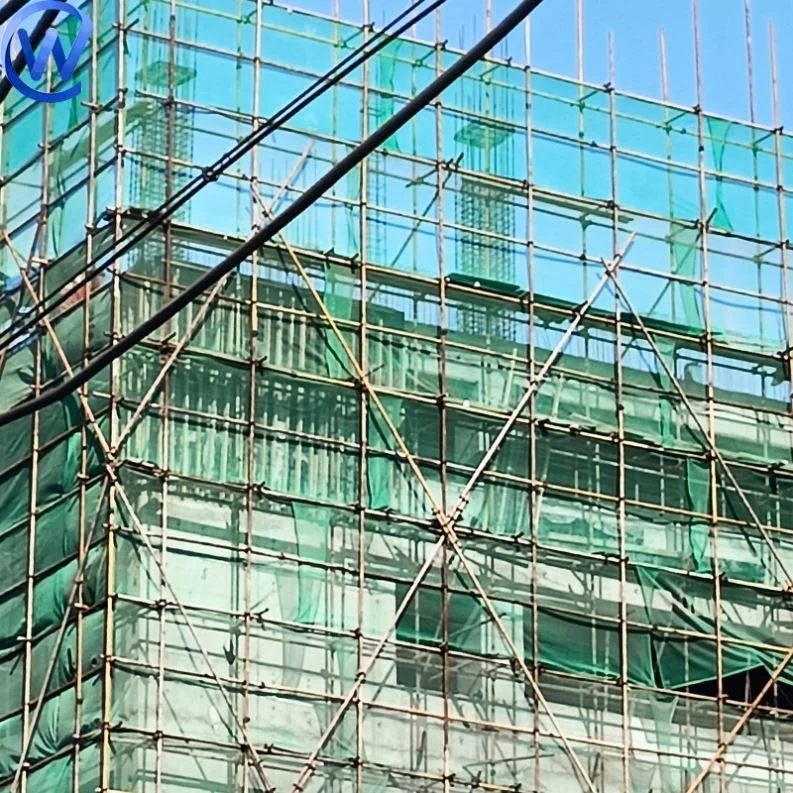 Grid Square Mesh Knotless Safety Net Construction Scaffold Net Green ...