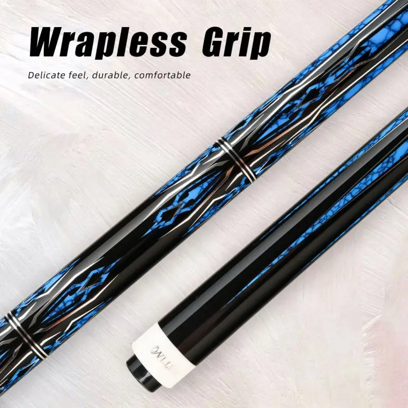 KONLLEN Carbon Fiber Pool Cue 12.5mm Rainbow Tip Laser Meteor Style 1/2 ...