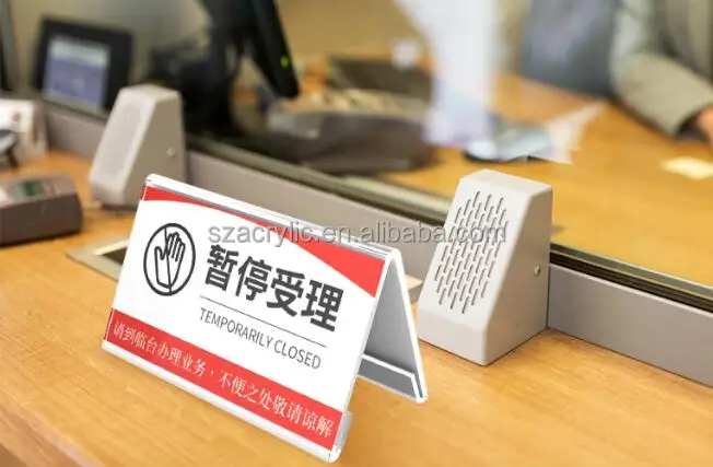 Factory Custom Transparent Acrylic Meeting Name Card Display Holder ...