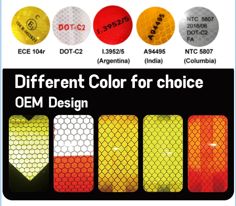 Custom Reflective Conspicuity Tape for Vehicle Safety