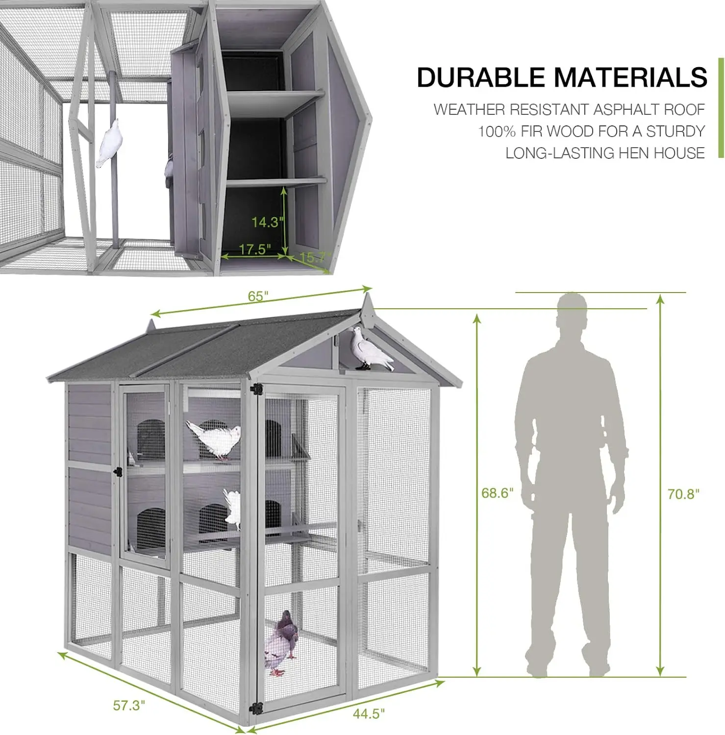 Wooden Wholesale Live Bird Aviary Designs Walk In Outdoor Large Wooded ...
