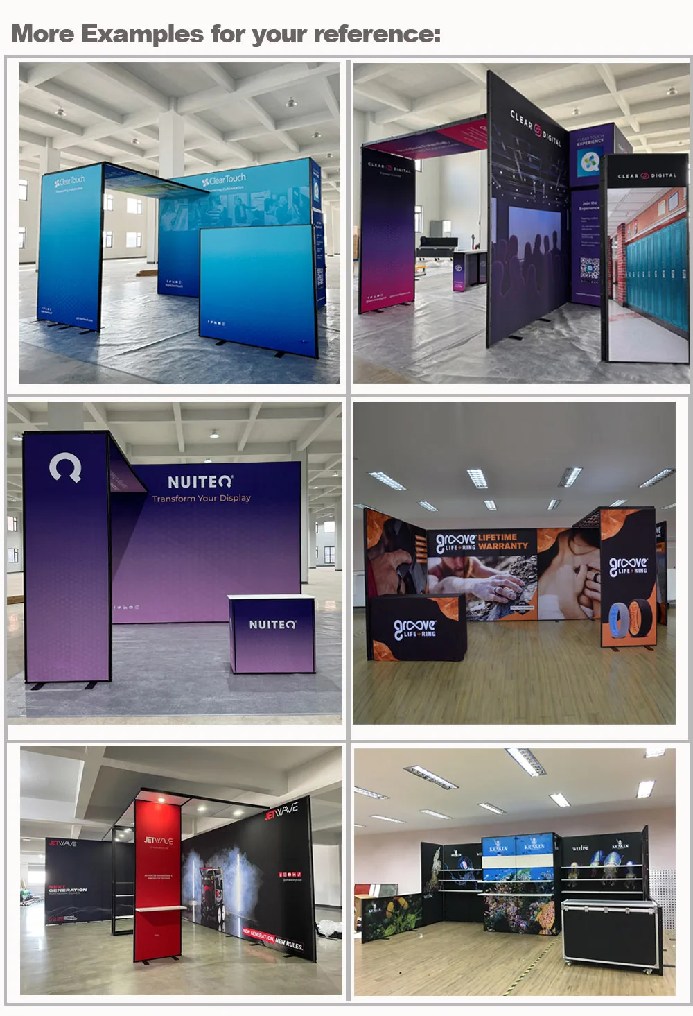 Trade Show Booth 10x20 Exhibition Booth Displays 3x6m Aluminum Frames ...