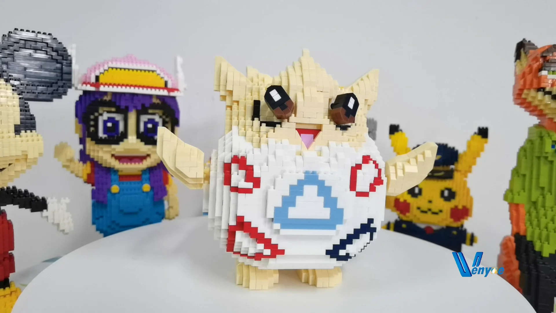 Hot Sale Lboyu Cartoon Micro Building Blocks Pocket Monster Pikachied ...