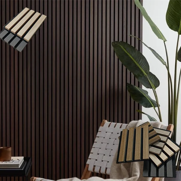 Office Studio Akupanel Wooden Slatted Sound Absorbing Proofing Boards ...
