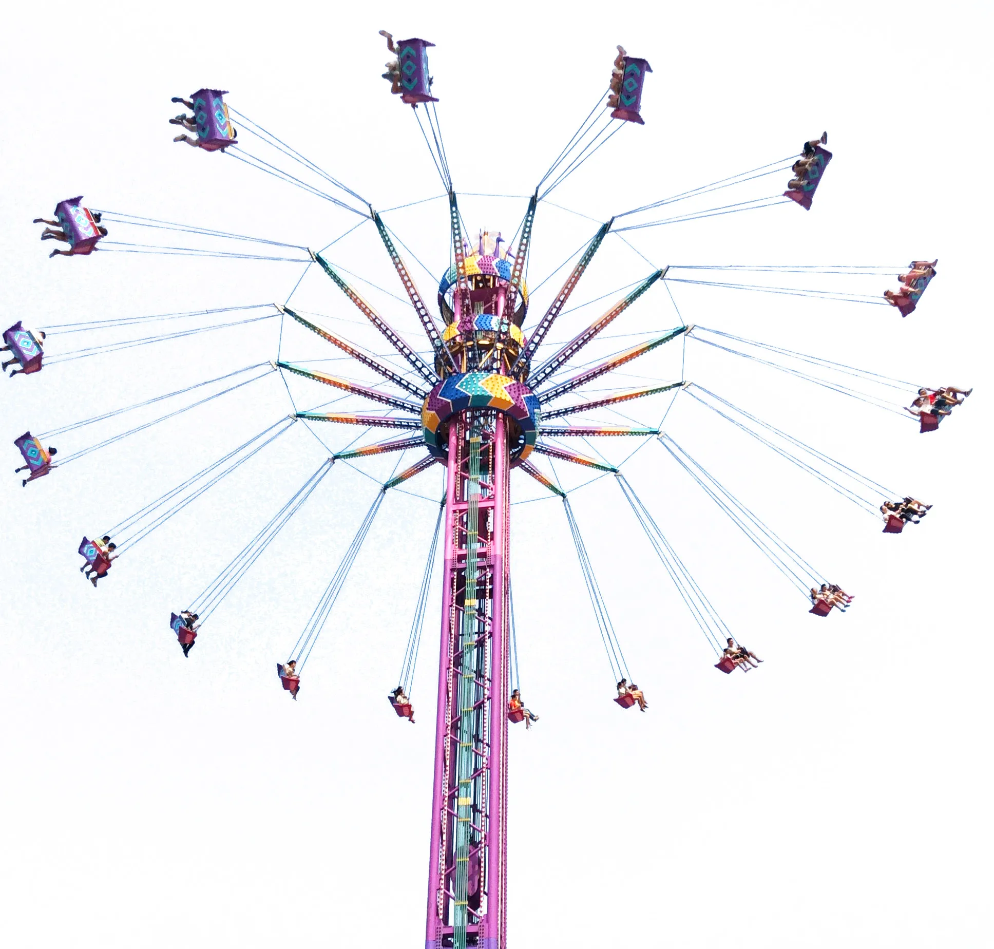 Attractions Free Fall Drop Tower Amusement Park Swing Chair Rotating ...