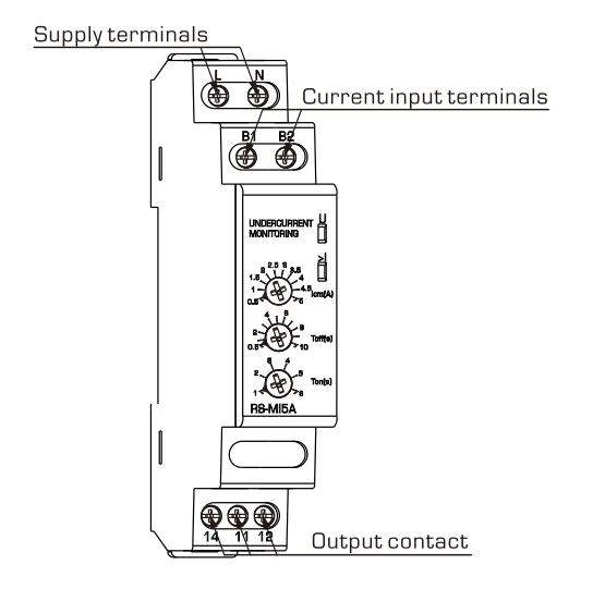 RELETEK Mini Current Monitoring Relay - Adjustable & Reliable