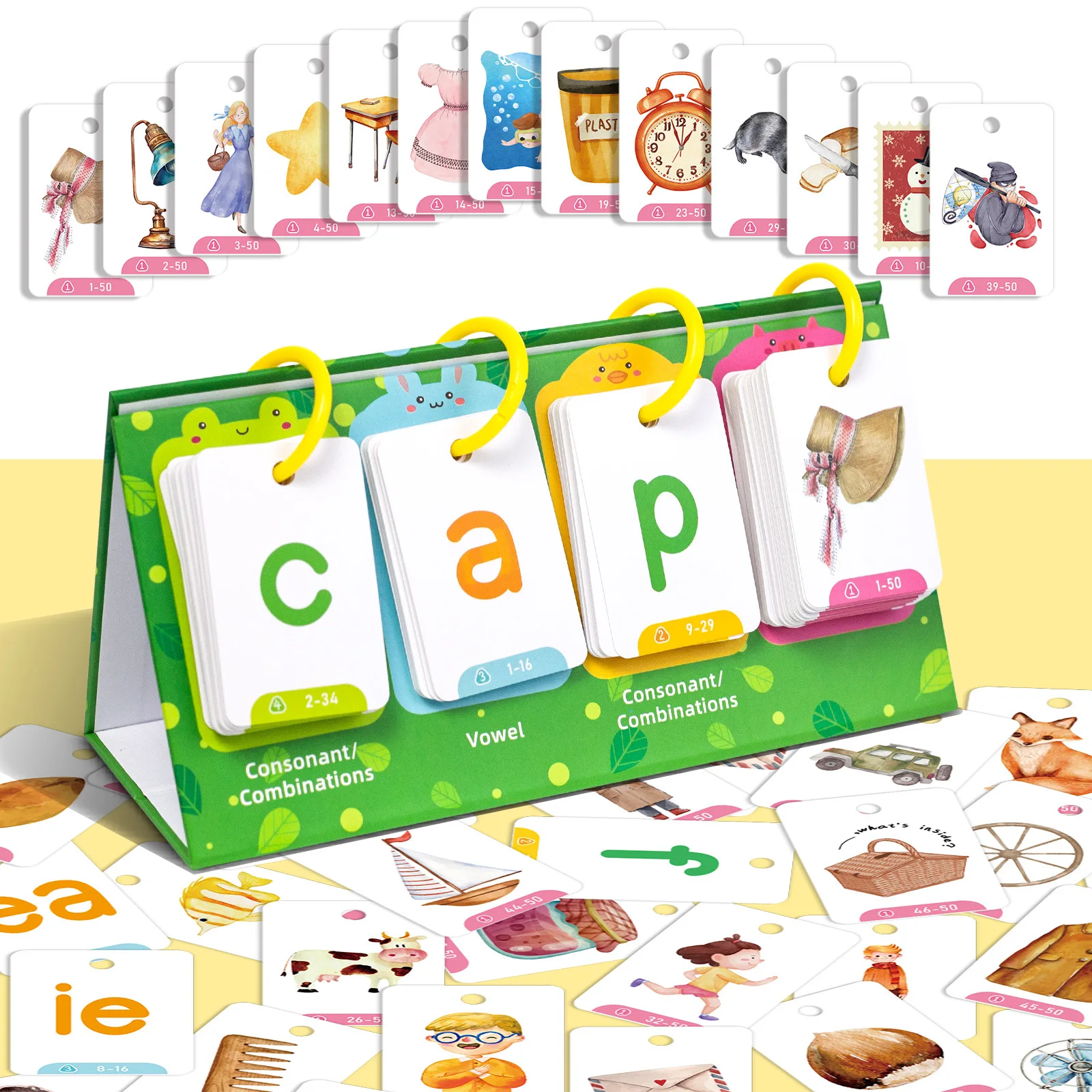 129PCS/SET Visual Word Education Cards for Early Learning