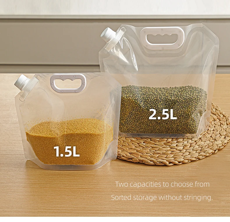 SHIMOYAMA Reusable Dry Food Storage Bags - 1.5L & 2.5L