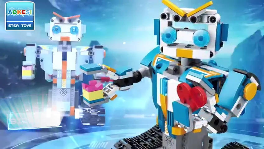 Building Block Rc Robot Toys Kits,Remote & App Control Robot Snap ...
