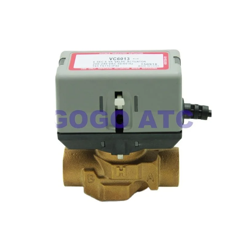3/4 Two-way Electric Temperature Control Valve VC6013/VC4013 DN20 ...