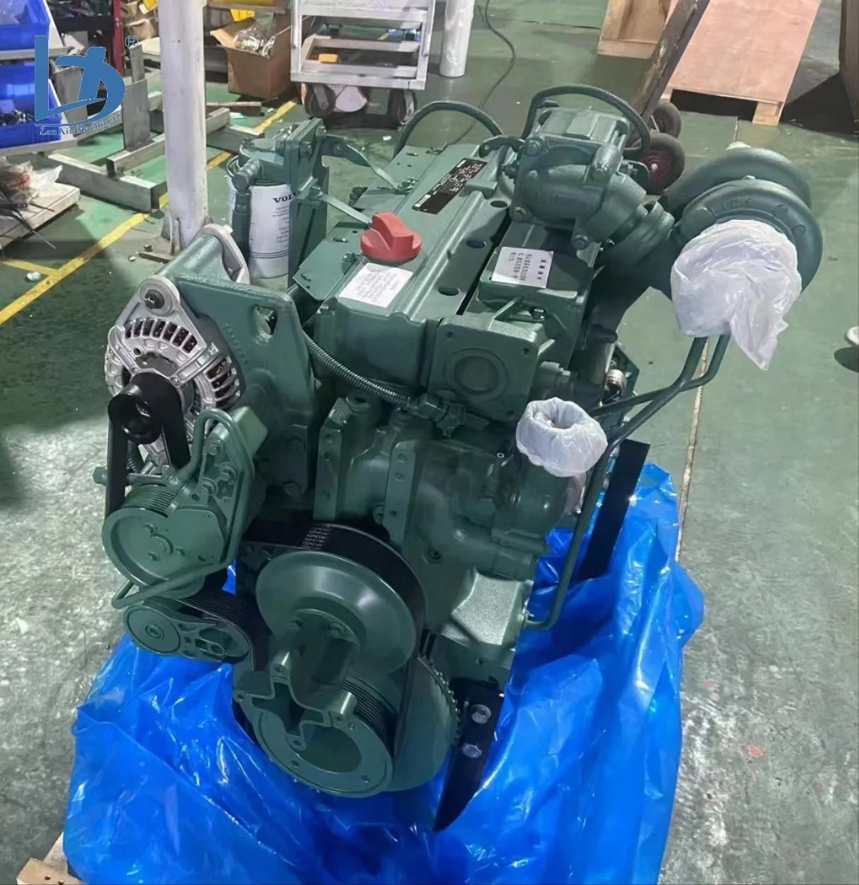 Excavator Motor Engine D4D Diesel Engine Assembly D4D D5D D5E D6D D6E D7D D7E D12D Engine Parts ...
