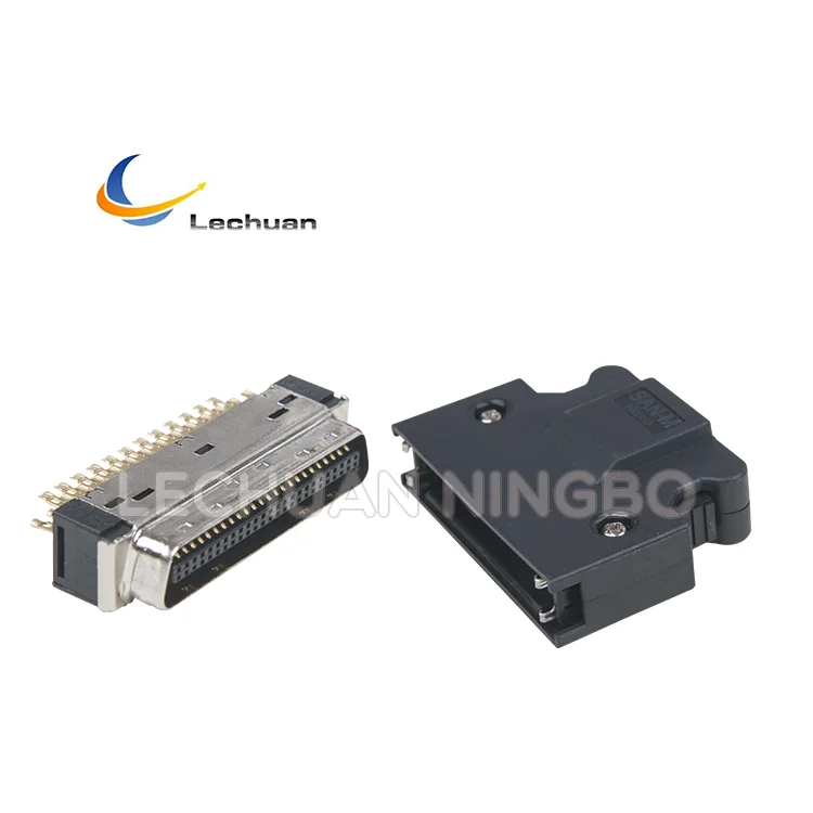 LECHUAN 3M 50pin Buckle Latch Type SCSI MDR Mini D Ribbon I/O