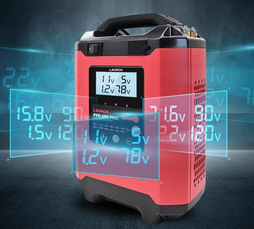 Launch PFP-100 Pro Diagnostic Battery Charger | 6 Modes & 9 Steps | 12V ...