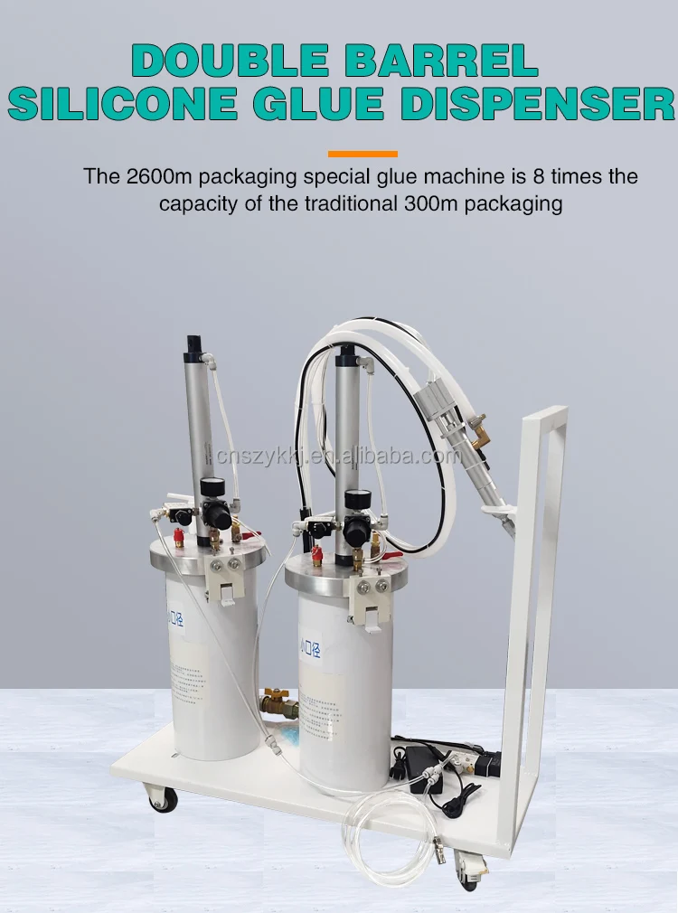 Manual 2600ml Silicone Double Dispensing Valves Multi Head Handheld Smt ...