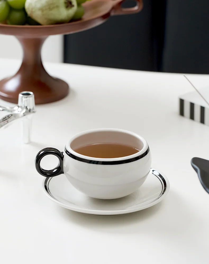 Medieval Hand-painted Retro Ceramic Coffee Tea Cups Exquisite Afternoon ...