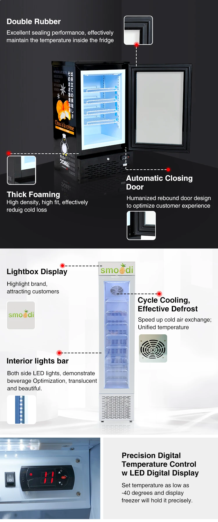 MEISDA 55L High Quality Commercial Solar Medical Refrigerator Fridge ...