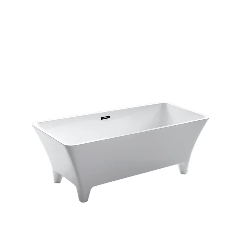 6ft Freestanding Tub Square Free Standing Bath J Shaped Freestanding ...