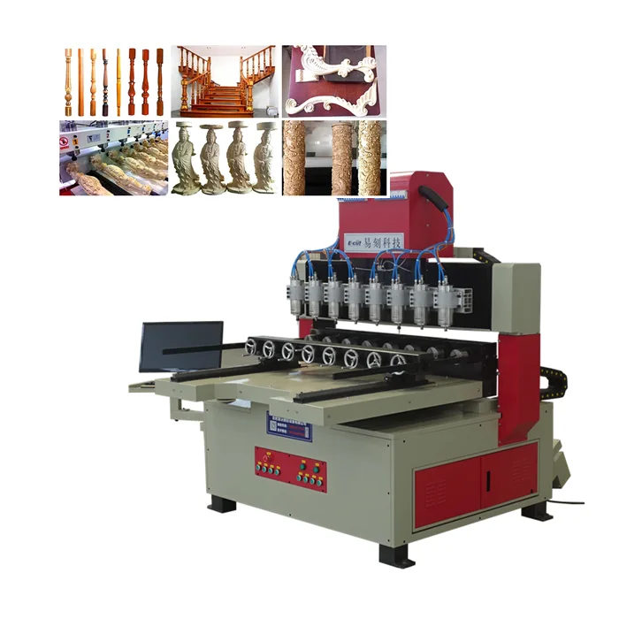 Wood cnc router 4d machine woodworking machine for legs for furniture ...