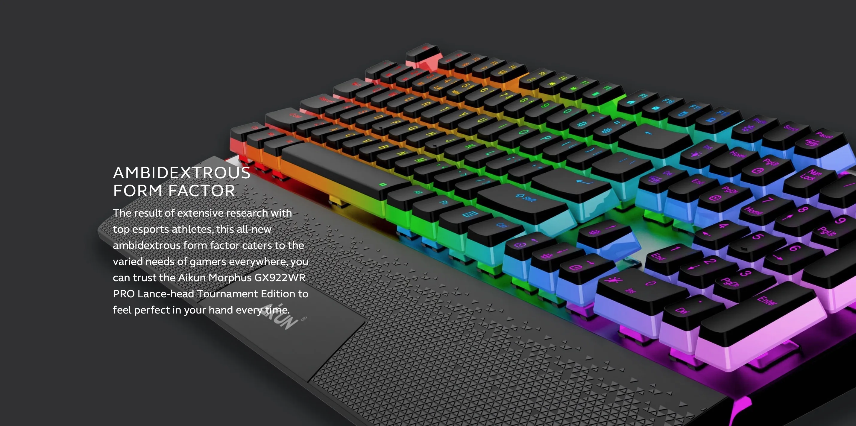 AIKUN GX922 Aluminium Wired Programmable Gaming Keyboard RGB Backlight ...