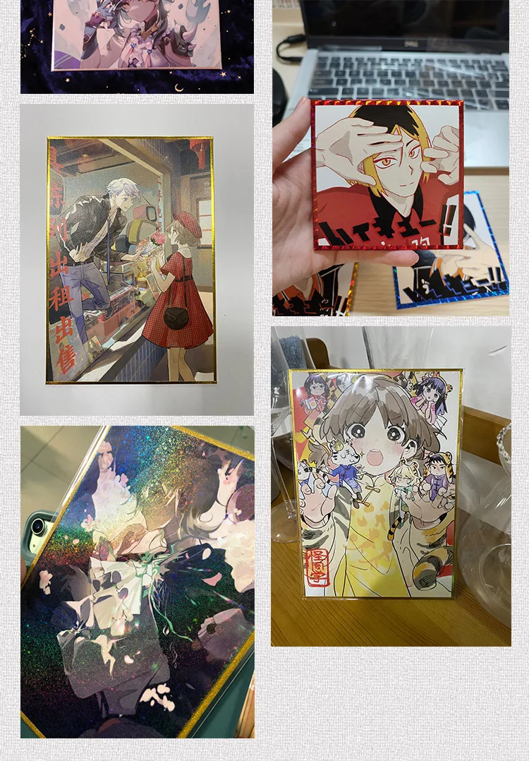 Custom Japanese Anime Print - Hand Drawn Shikishi Board