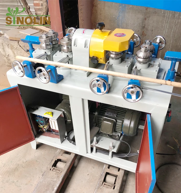 Automatic Wooden Broom Mop Handle Stick Round Making Machine for Wood ...