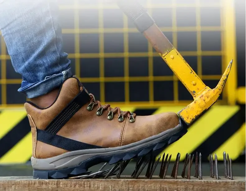 Standard Steel Head Kevlar Stab-proof Midsole Rubber Outsole Microfiber ...