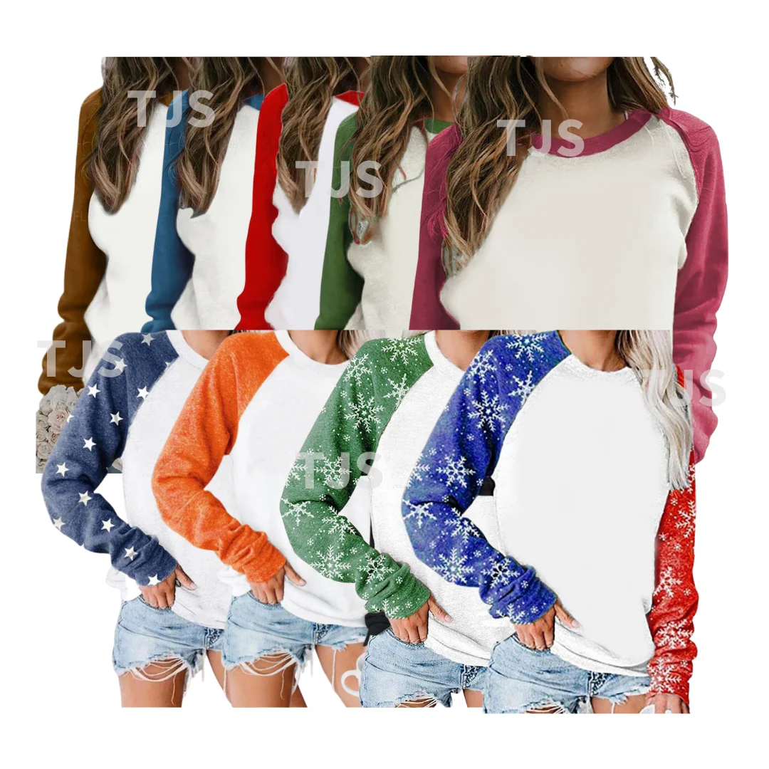 Christmas Custom Polyester Sweatshirt Crewneck Pullover Sweater ...