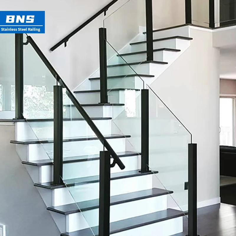Bns Topless Glass Balcony Railing For Terrace Railing Designs Stainless ...