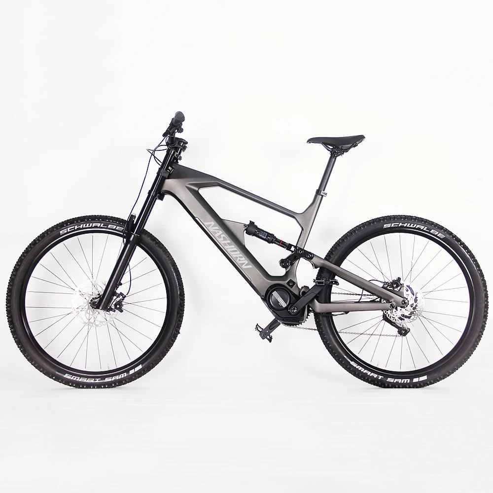 Full Suspension Electric Mountain Bike - Carbon Fiber Frame