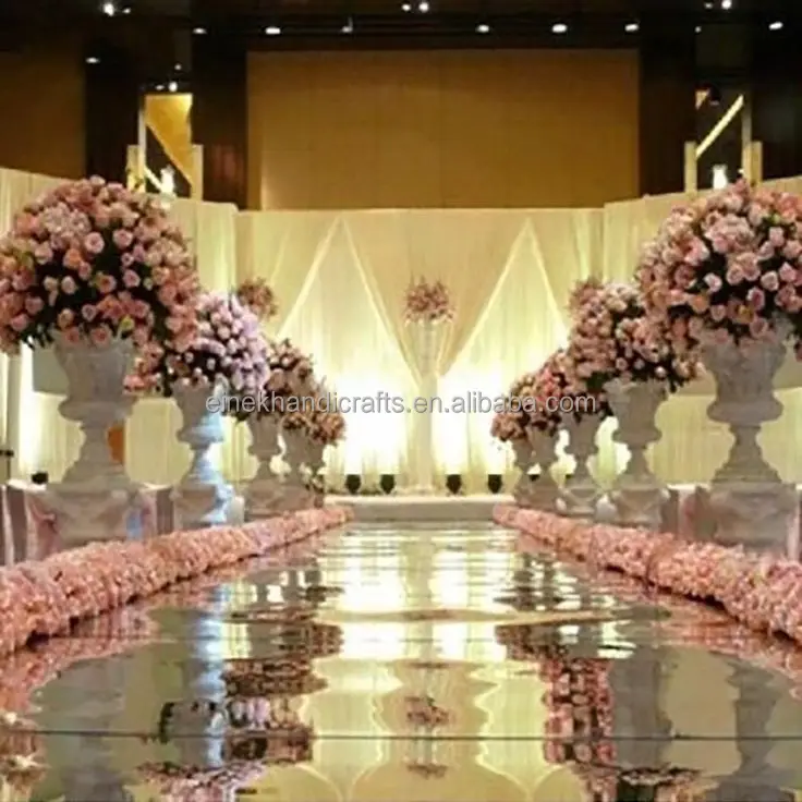 Decorative Silver Runner Marriage Aisle Glitter Sheet Mirrored Dance ...
