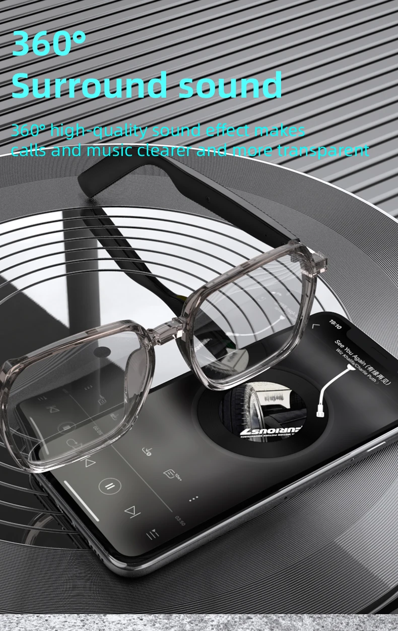 SG222025 ARAI Wearable Fashion Smart Glasses Music smart glasses with ...