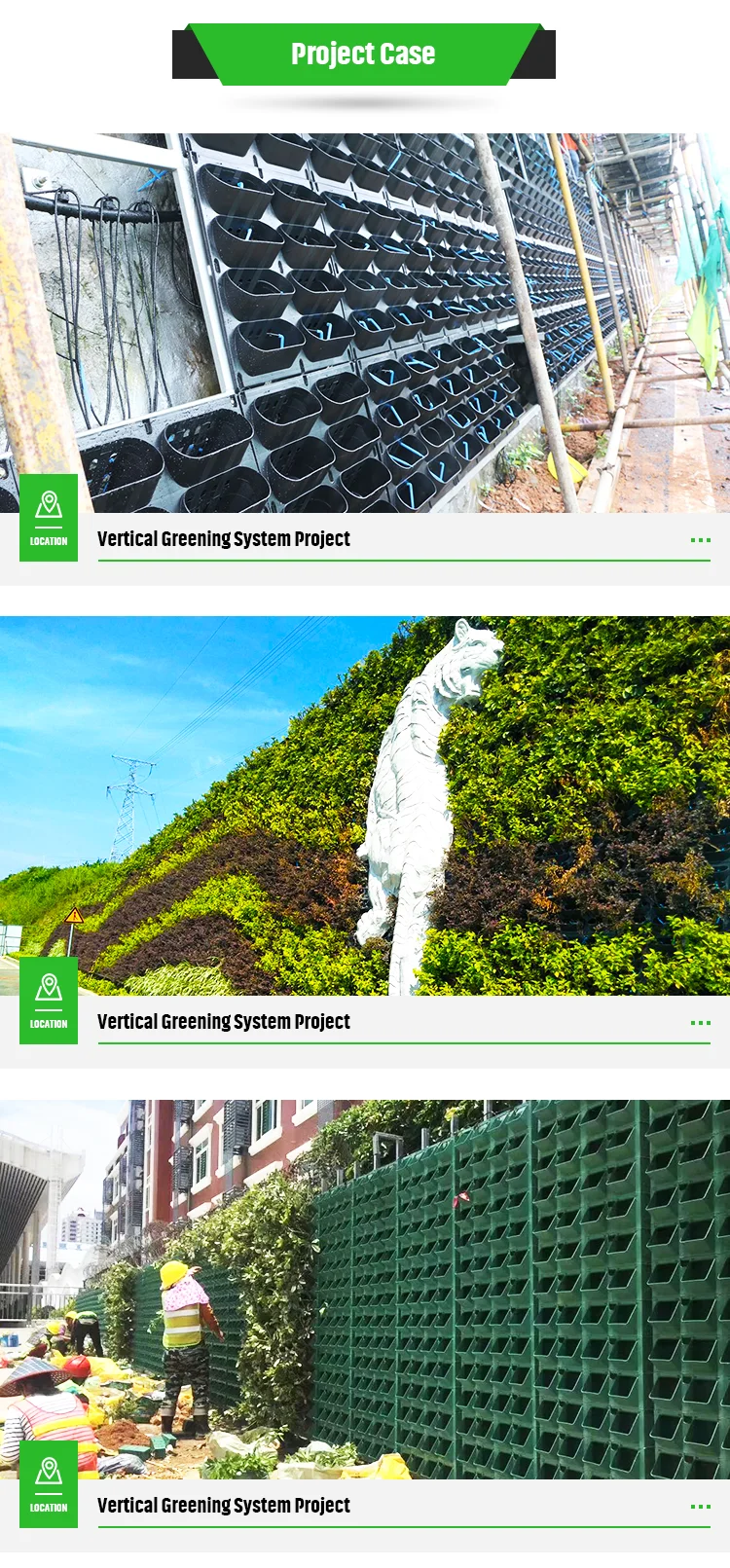 Uv Protect Green Wall System Vertical Garden Pot Planter Tower Liner ...