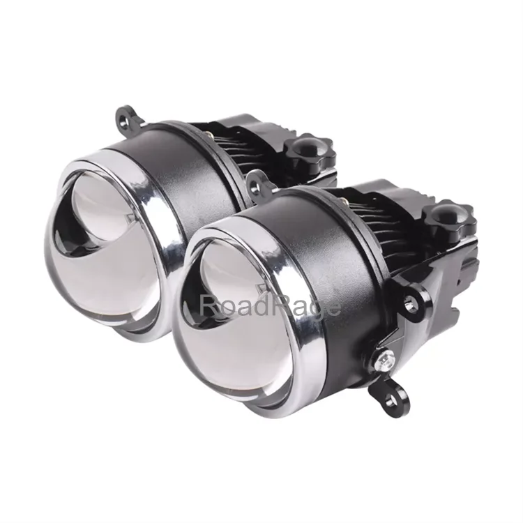 Car Bi LED Fog Lamp DRL 3 Inch Dual LED Projector Lens