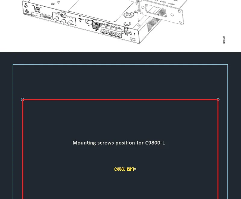 Rack Mounting Tray C9800L-RMNT for C9800-L-F-K9 & C9800-L-C-K9