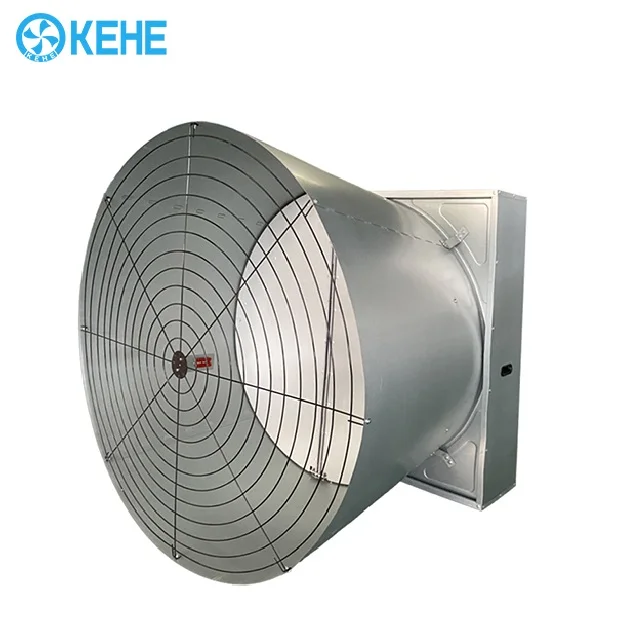 Large Airflow Double Door Cone Exhaust Fan Butterfly Type Cone Fan For ...