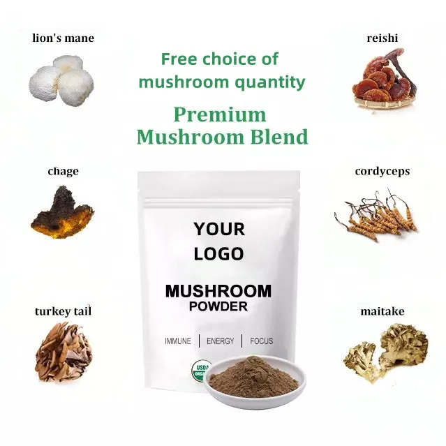 Private Label Top Quality Herbal Mushroom Extract Powder