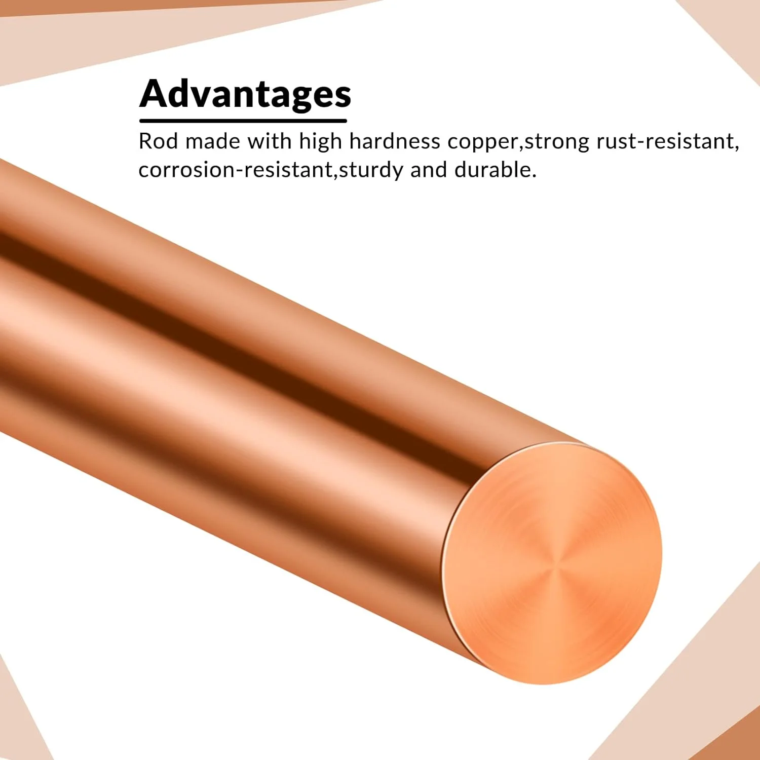 Copper Flat Bar / Copper Busbar / Copper Rod Round Bar C11000 T2 Cu-dhp High Quality All Sizes ...