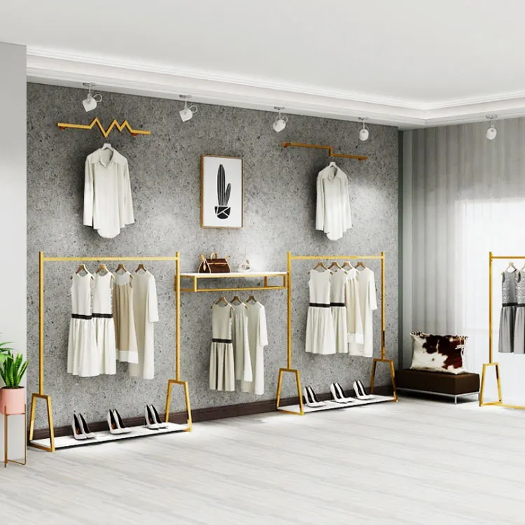 Metal Clothing Display Stands for High End Showrooms
